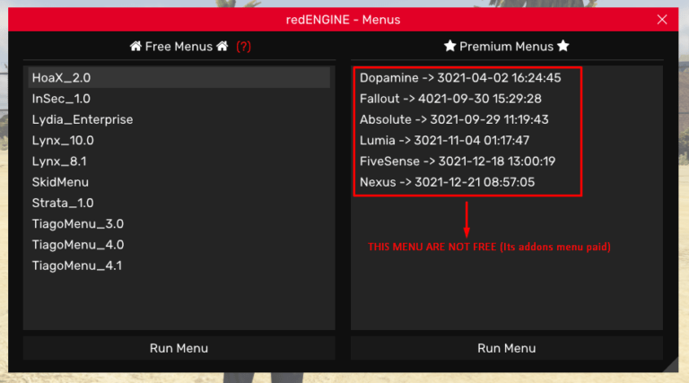 FiveM Hack - redENGINE Lua Executor - Official Reseller Cheats